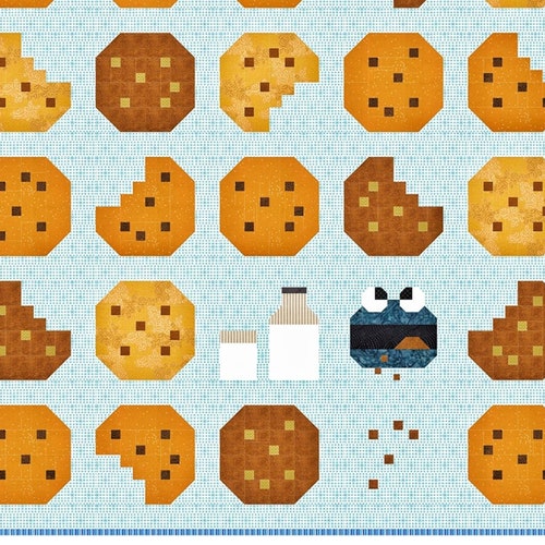 Crunch Time Cookie Quilt Pattern by Kelli Fannin Quilt Designs - Etsy