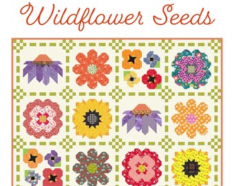 Wildflower Seeds Quilt Pattern by Kelli Fannin Quilt Designs - Etsy