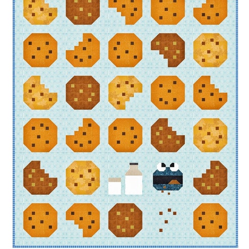 Crunch Time Cookie Quilt Pattern by Kelli Fannin Quilt Designs - Etsy