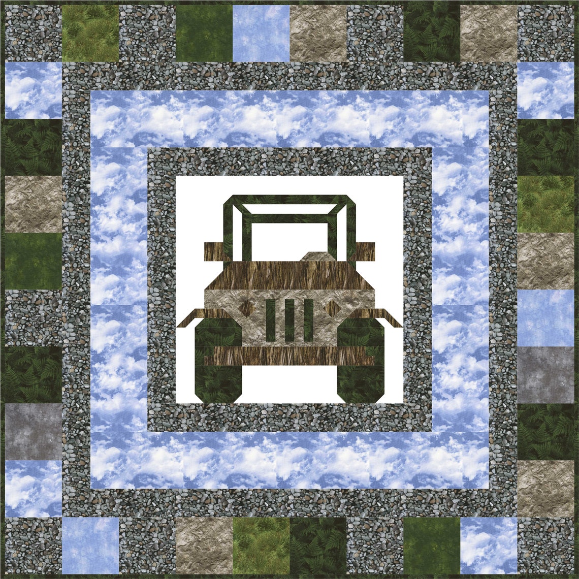 Off-road Quilt Pattern - Etsy