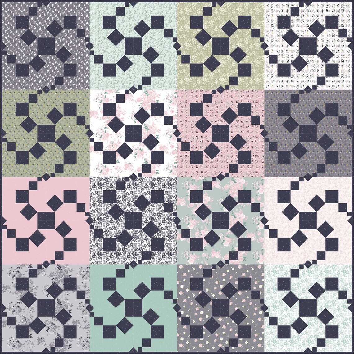 Fidget Spinner Quilt Pattern - Etsy