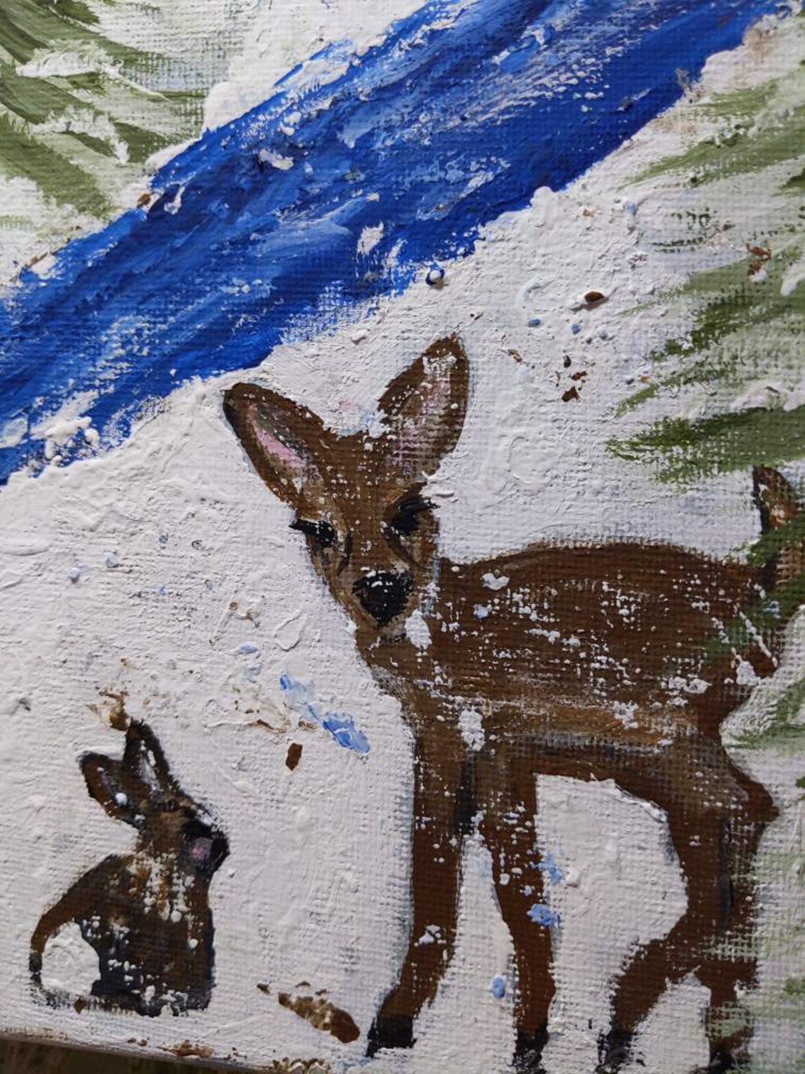 Forest Friends Painting | Etsy