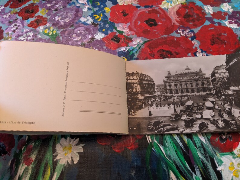 Vintage Paris Postcards Booklet - Etsy Vintage Paris Postcards Booklet - Etsy
