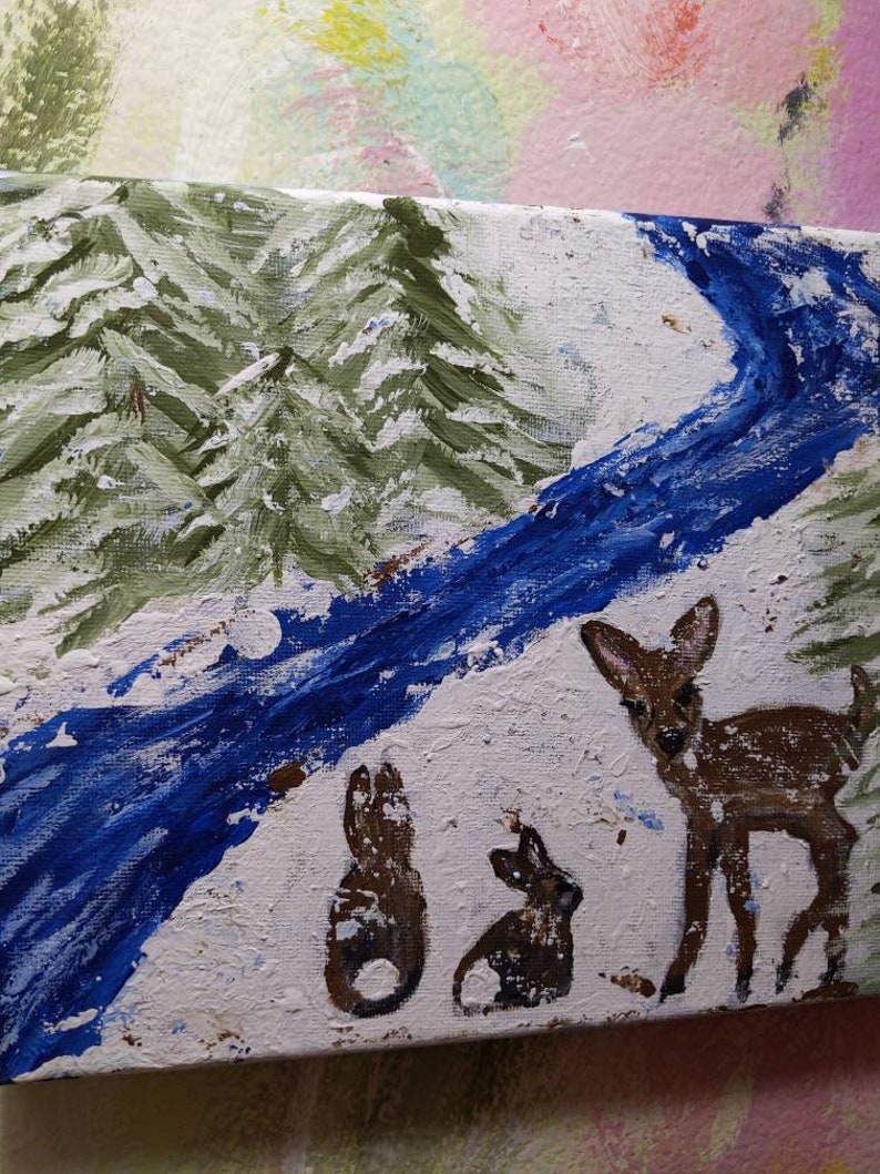 Forest Friends Painting - Etsy
