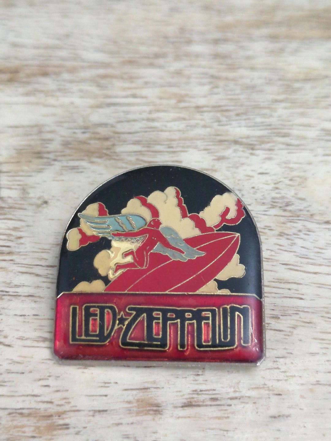 Vintage Led Zeppelin Enamel Pin - Etsy