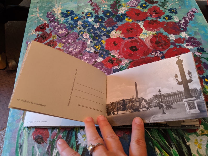 Vintage Paris Postcards Booklet - Etsy Vintage Paris Postcards Booklet - Etsy