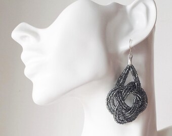 Seed bead earring | Etsy