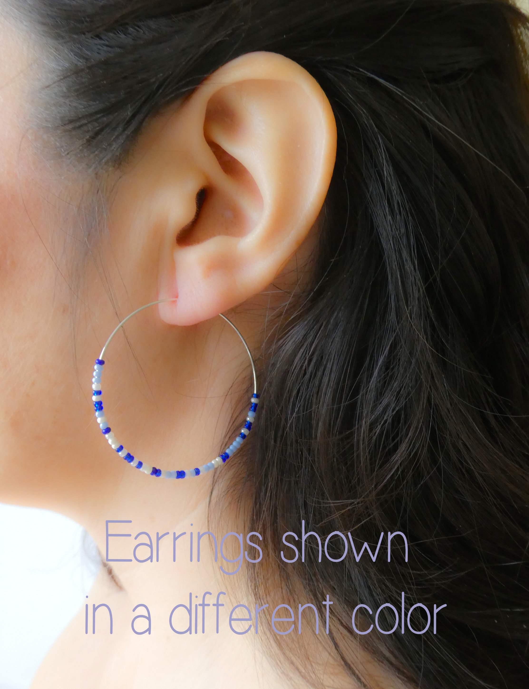 Big Hoop Earrings Large Hoop Earrings Red Hoop Earrings | Etsy