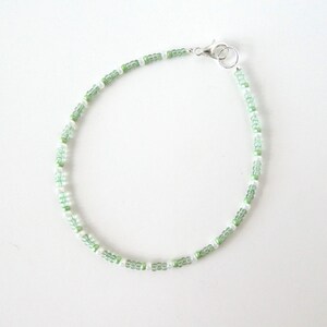 Sage Green Bracelet , Stacking Dainty Bracelets , Simple Minimalist ...