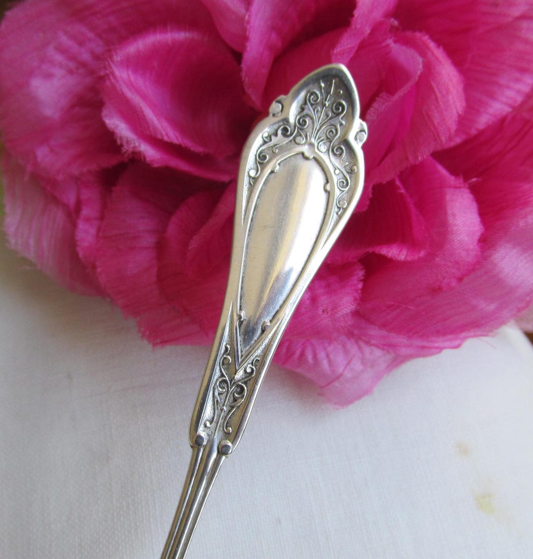 Antique Sterling Silver Teaspoons - Venetian Pattern, Wood and Hughes ...