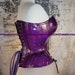 New MCC-30S Iridescent Purple PVC Overbust Tightlacing Corset Mystic ...