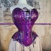 New MCC-30S Iridescent Purple PVC Overbust Tightlacing Corset Mystic ...