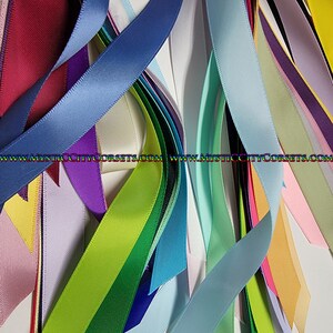 Double Faced Satin Ribbon 5/8" Wide - 10 Meters - Corset Lacing Mystic ...