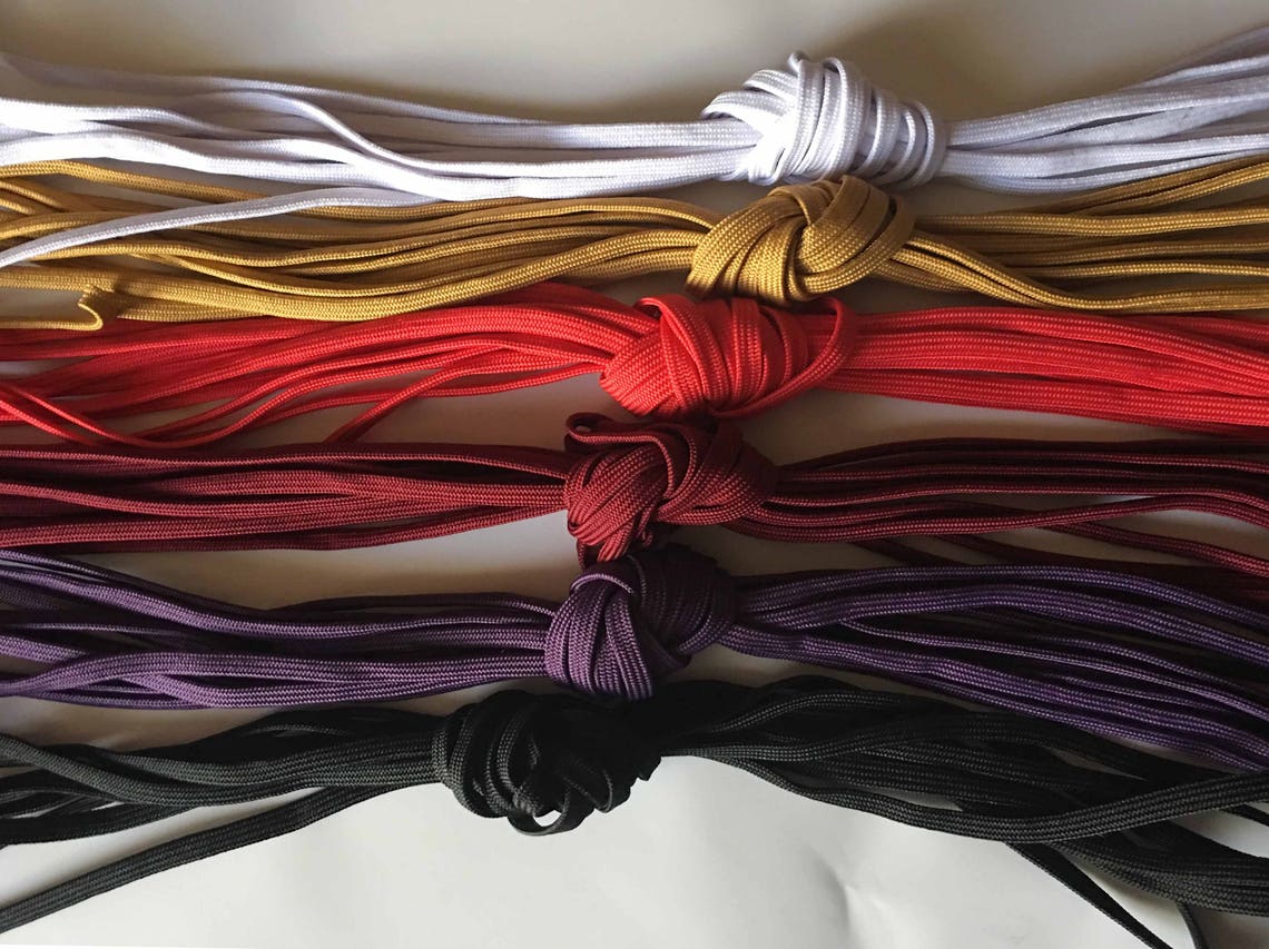 Corset Lace Lacing Cord Flat 8 Meters Length White Red - Etsy