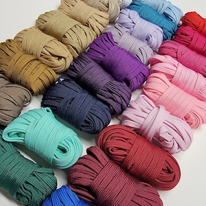 Corset Lace, Lacing Cord, Flat 8 Meters Length, White, Red, Black, Plum ...