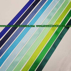 Double Faced Satin Ribbon 5/8" Wide - 10 Meters - Corset Lacing Mystic ...