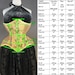 MCC-67 Long Line/wide Hips Brocade Sport Mesh Underbust Waist Training ...