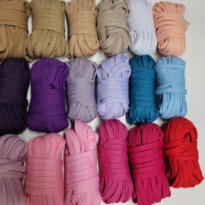 Corset Lace, Lacing Cord, Flat 8 Meters Length, White, Red, Black, Plum ...