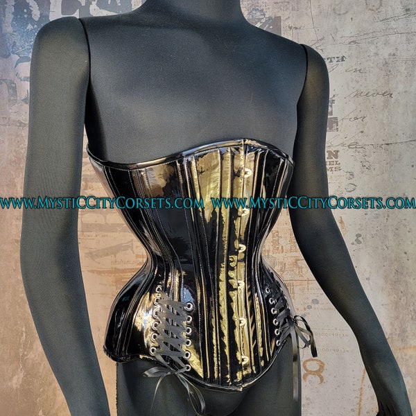 Pvc Corset With Ties - Etsy