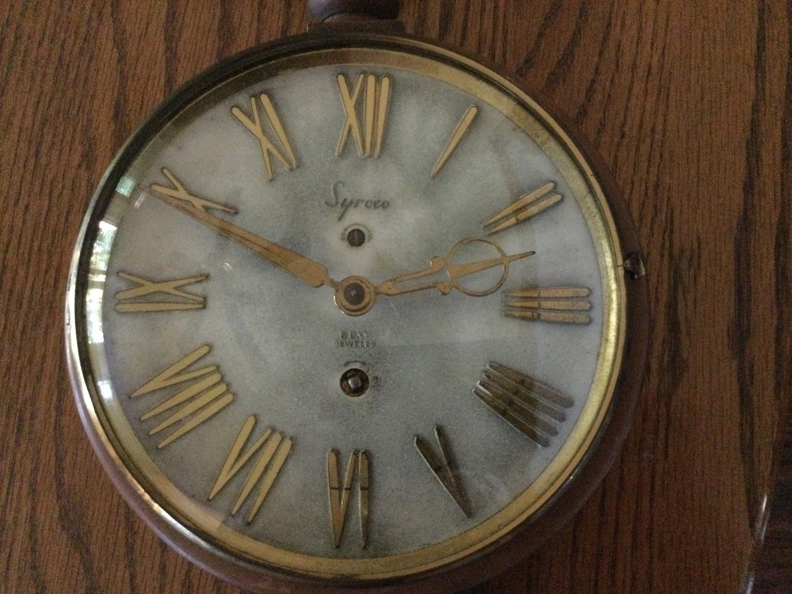 Vintage Syroco 8 Day Wall/banjo Clock With Eagle Top - Etsy