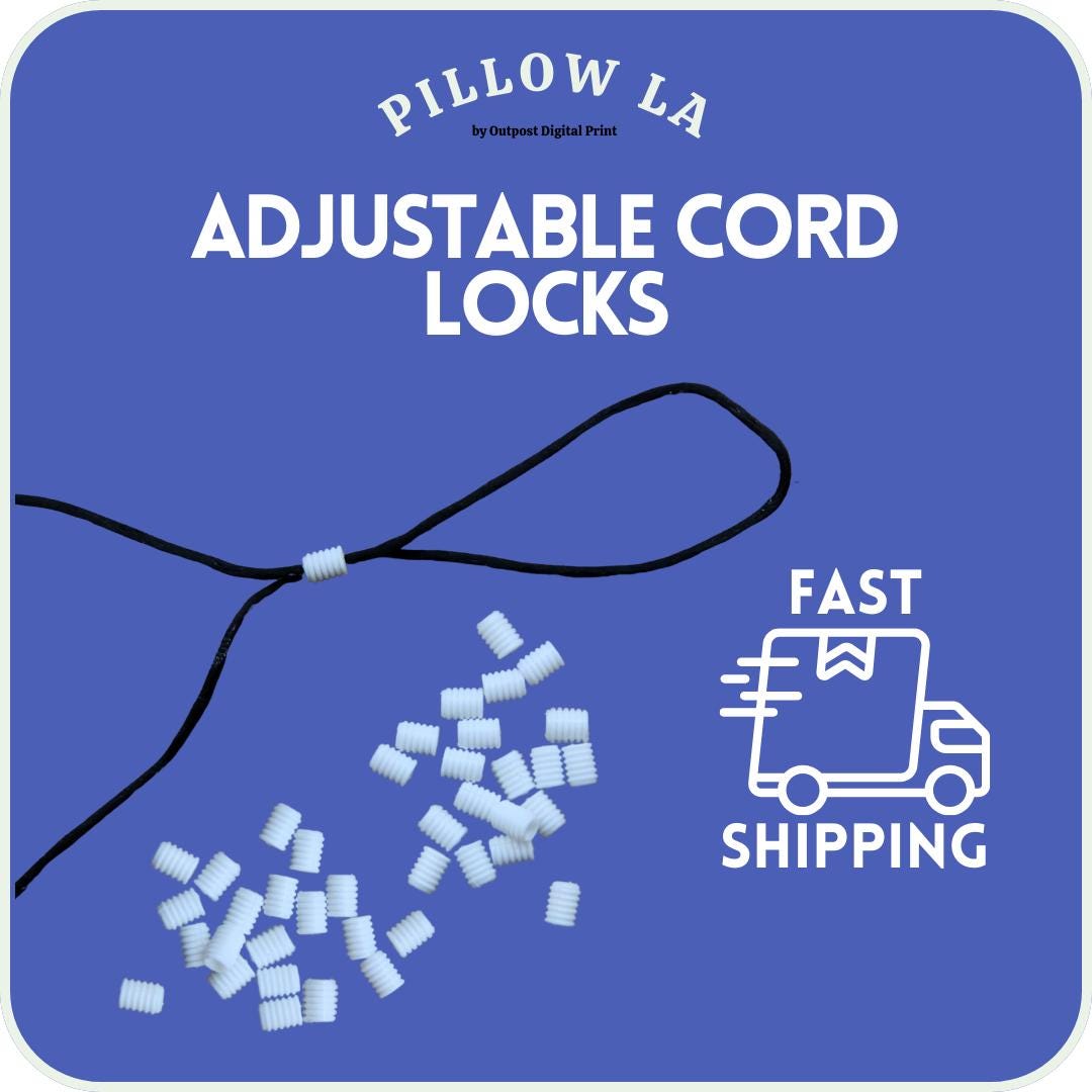 Adjustable Stoppers- Elastic Cord Locks - for DIY Crafts, Face Masks ...