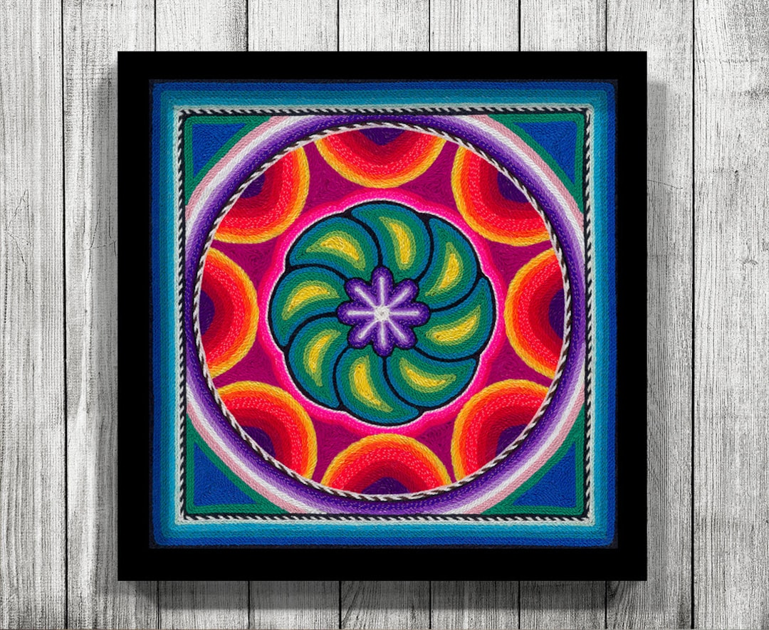 Digital Print, Mexican Digital Art, Huichol Print, Mexican Print ...