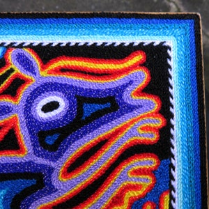 12" Huichol Painting, Native Art, Huichol Art, Mexican Art, Mexican ...