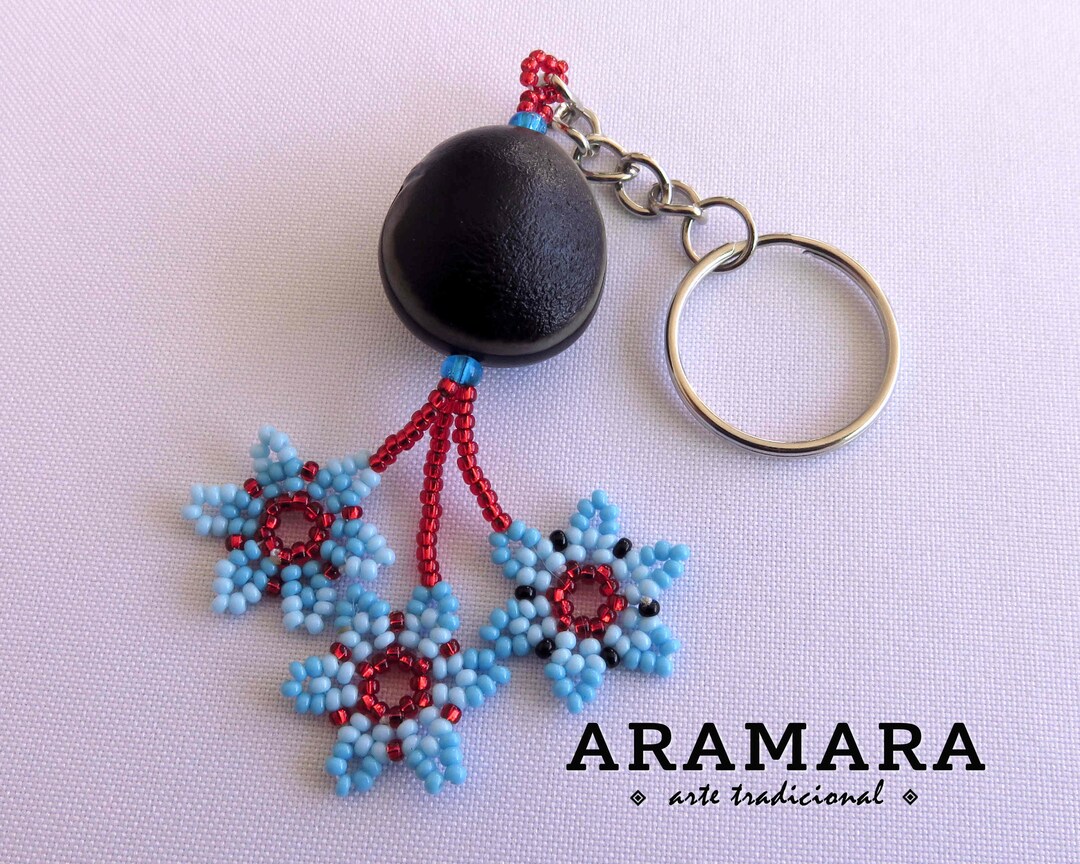 Mexican Keychain, Evil Eye Keychain, Nazar Keychain, Huichol Keychain ...