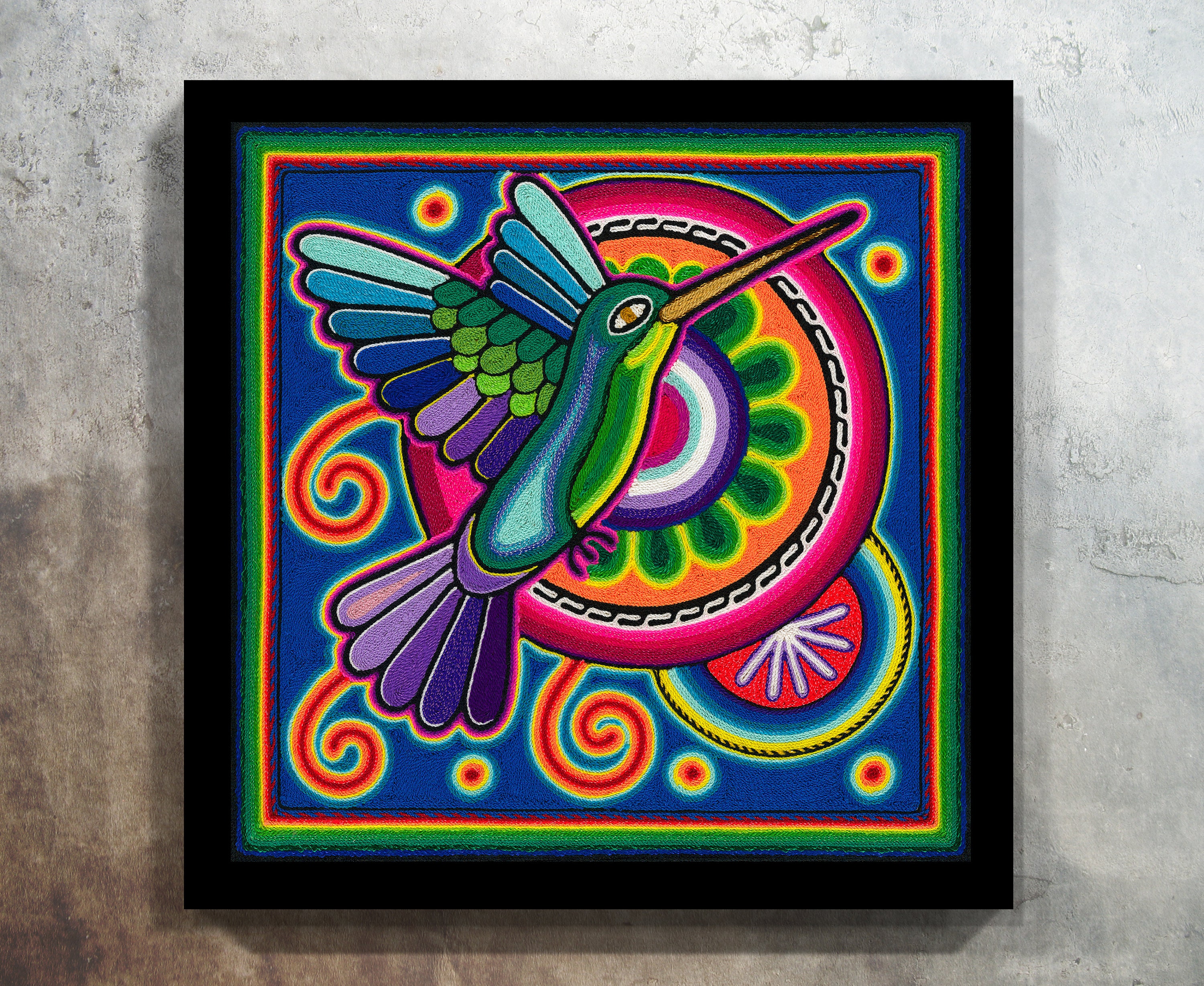 Huichol Print Mexican Wall Art Mexican Art Mexican Print | Etsy