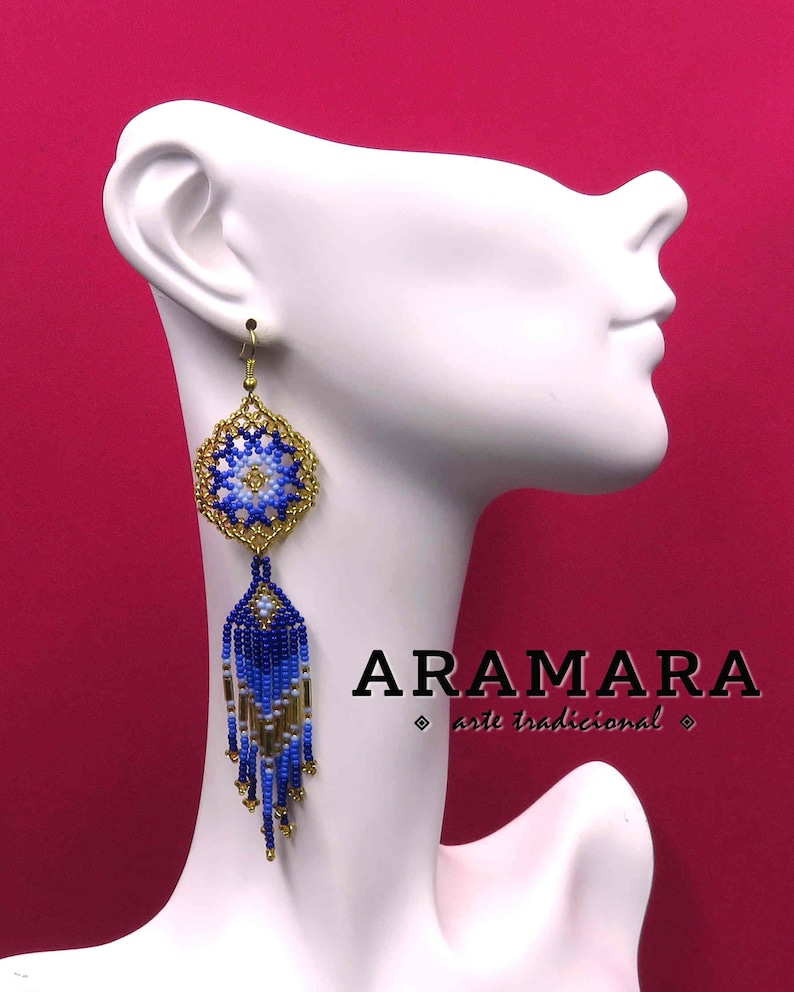 Mandala Earrings Round Earring Native American Earrings - Etsy