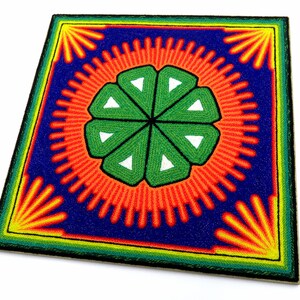 8" Huichol Painting, Native Art, Mexican Folk Art, Mexican Wall Art ...