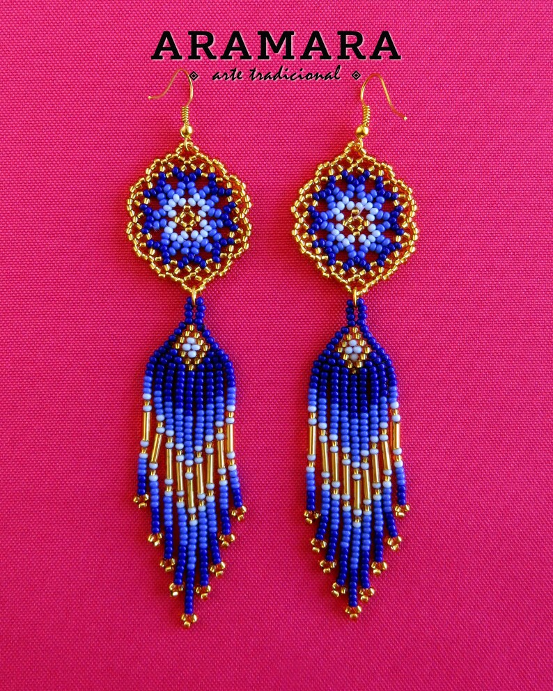 Mandala Earrings Round Earring Native American Earrings - Etsy