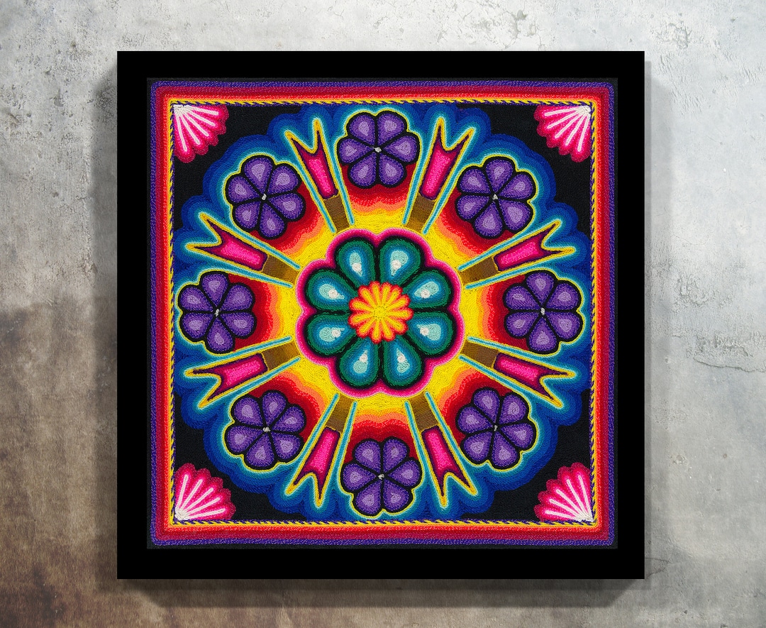 Mexican Digital Art, Huichol Print, Mexican Print, Digital Print ...