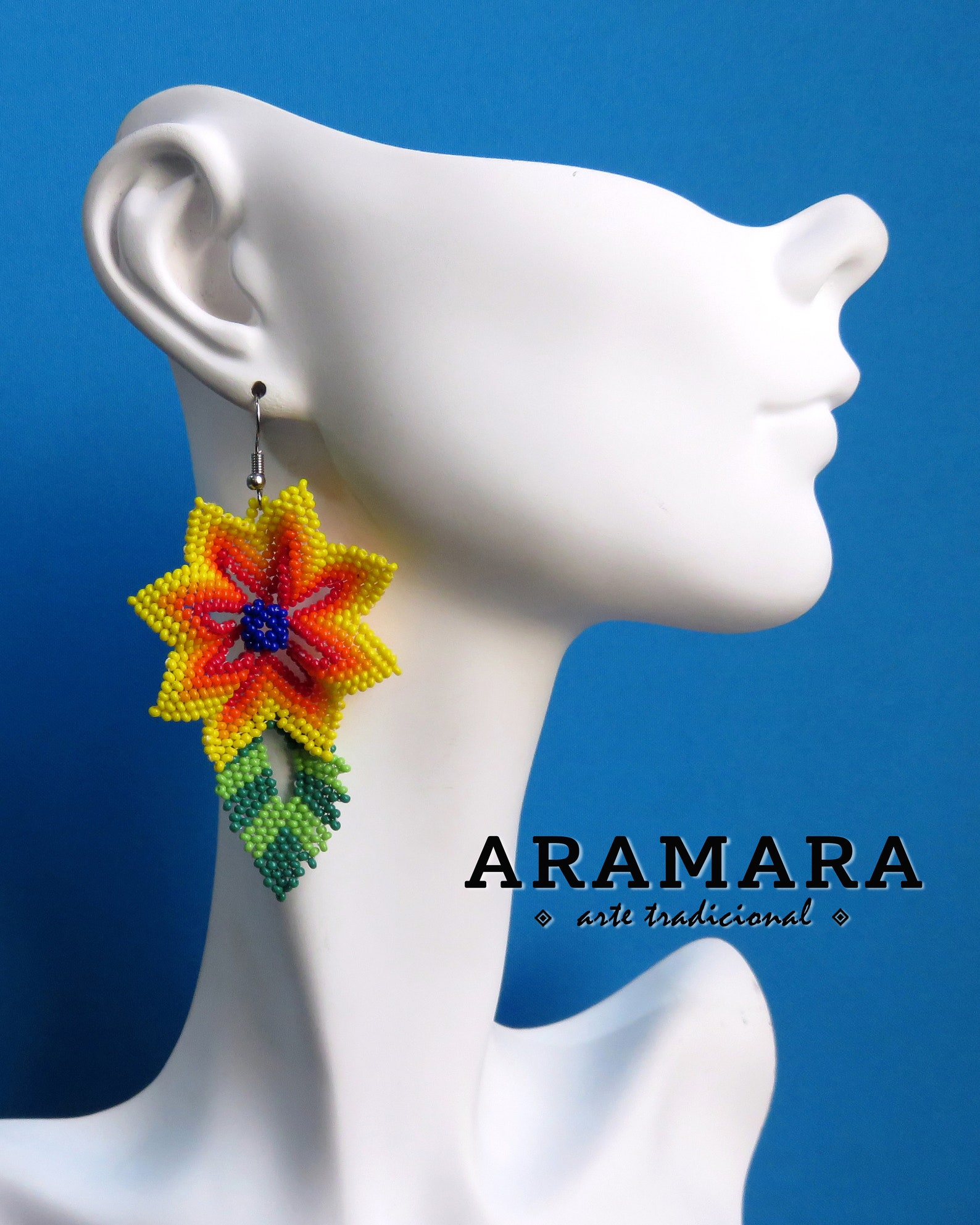 Huichol Jewelry Set Mexican Necklace Boho Huichol Necklace - Etsy