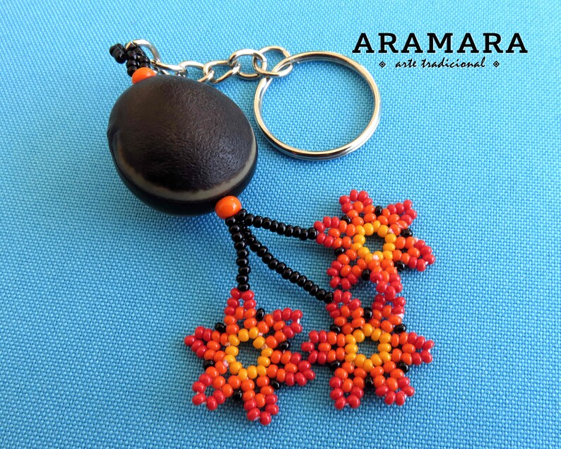 Nazar Keychain Ojo De Venado Deer's Eye Seed Native - Etsy