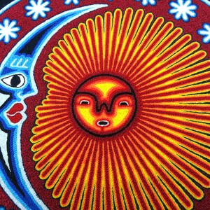 12" Huichol Painting, Native Art, Huichol Art, Mexican Art, Mexican ...