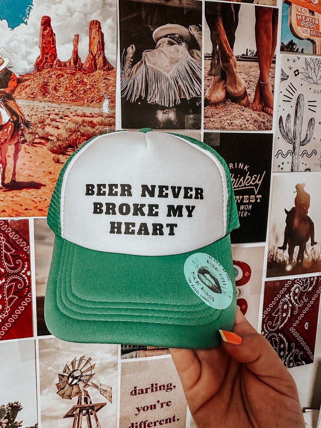 Beer Never Broke My Heart Trucker Hat: Nashville Bachelorette Party - Etsy