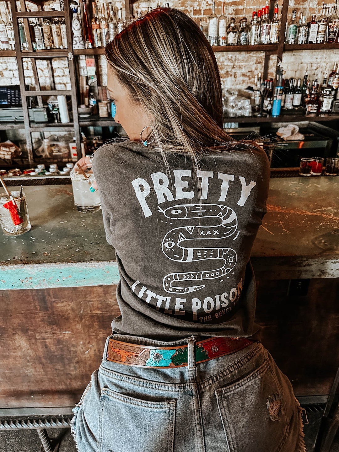 Pretty Little Poison Shirt, Country Rock Shirt, Graphic Tee, Cowboy Tee ...