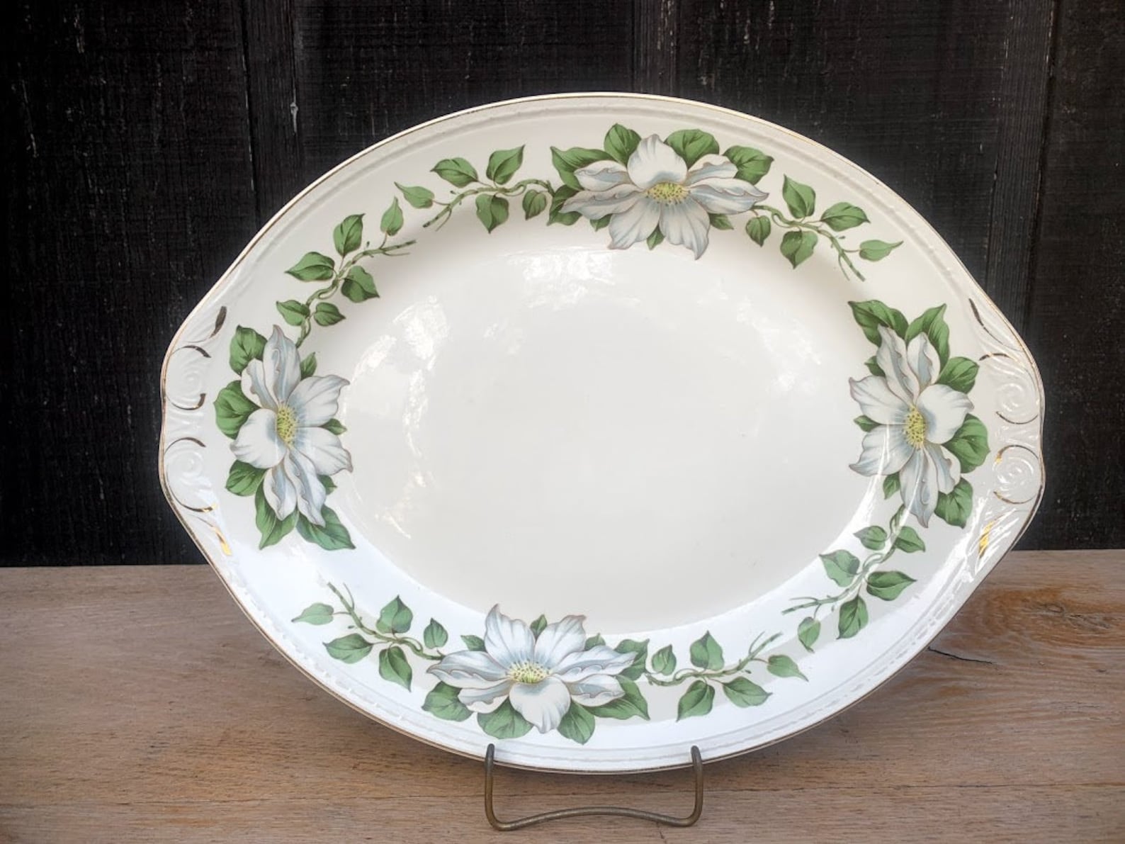 Homer Laughlin Georgian Pattern Large Oval Platter - Etsy