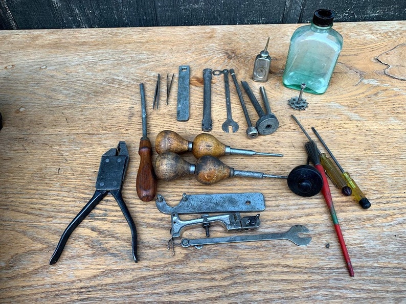 Royal Typewriter Repairman Leather Bag Tools Parts Early | Etsy