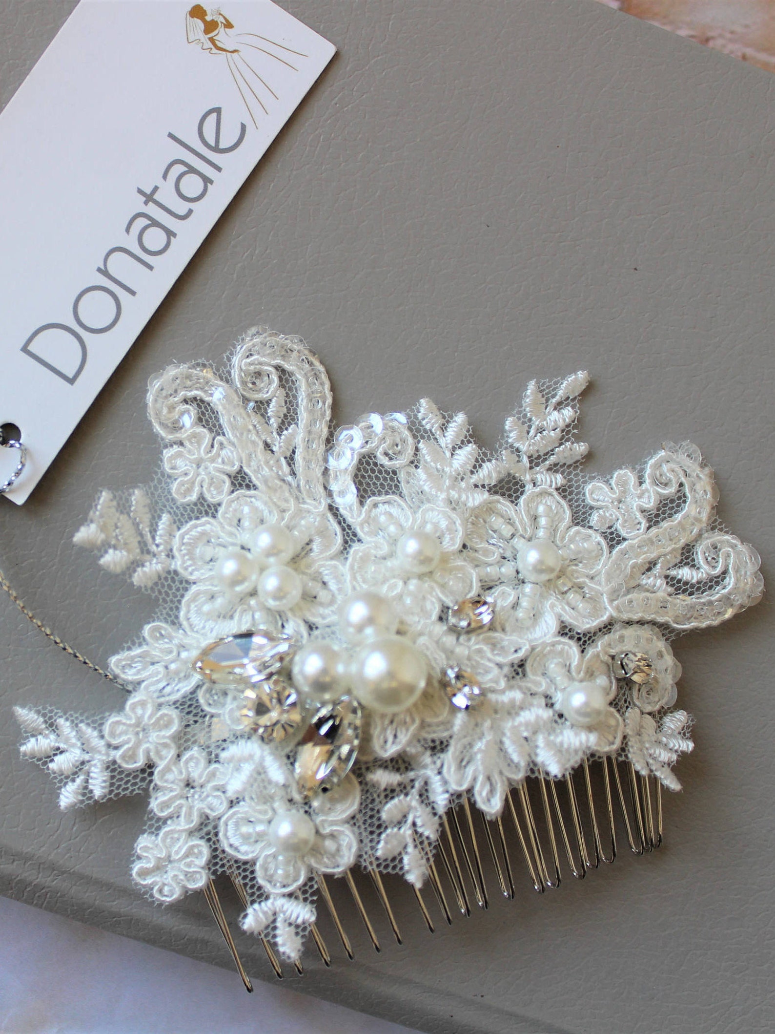 Small Lace Hair Comb Wedding Hair Comb Bridal Hair Comb | Etsy UK