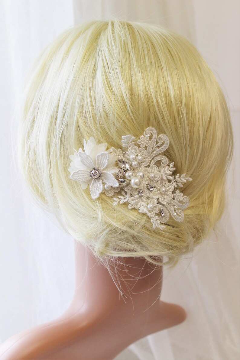 Small Lace Hair Comb Wedding Hair Comb Bridal Hair Comb | Etsy UK