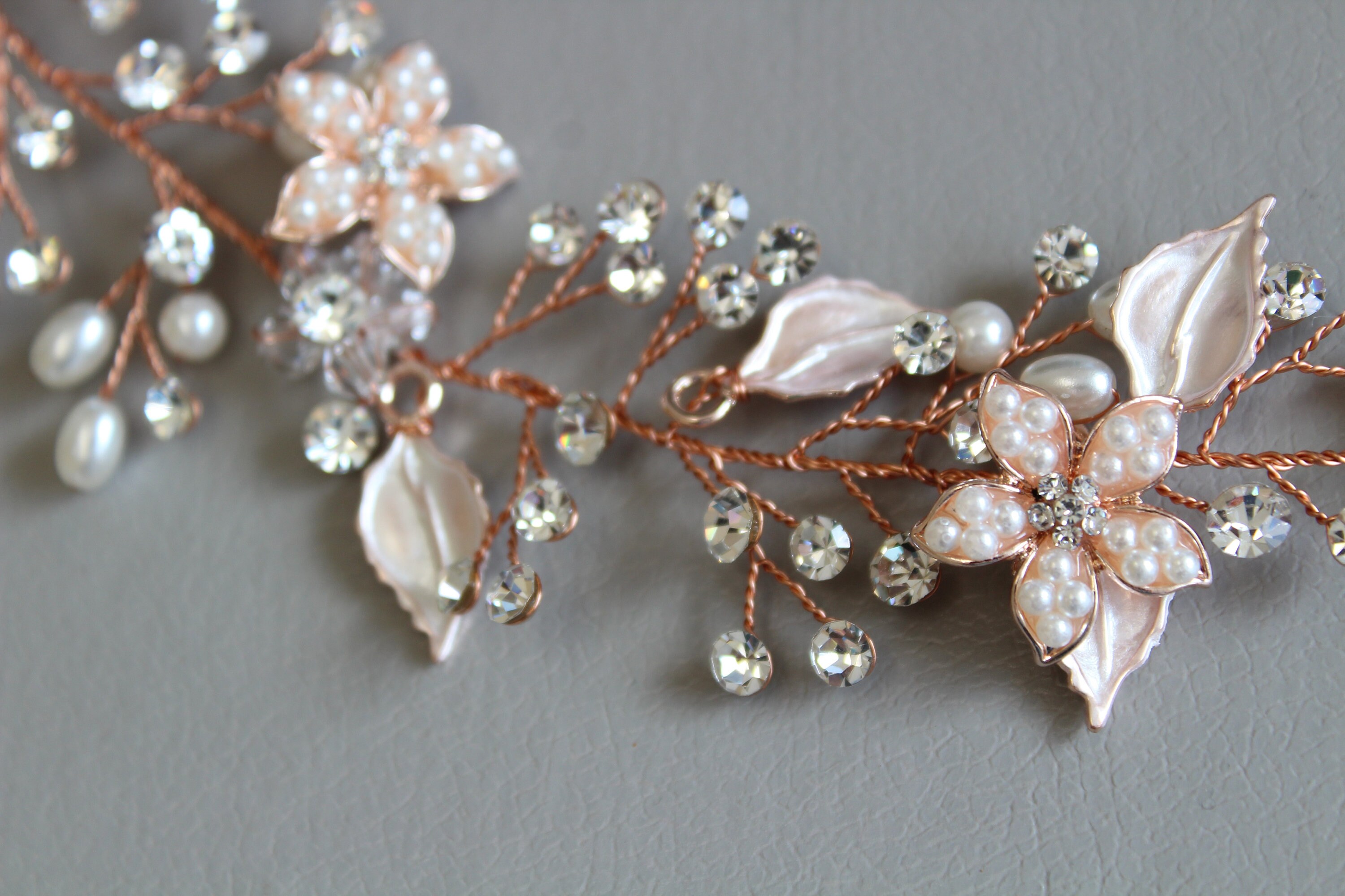 Silver or Gold Bridal Back Headpiece Bridal Hair Comb Wedding Hair ...
