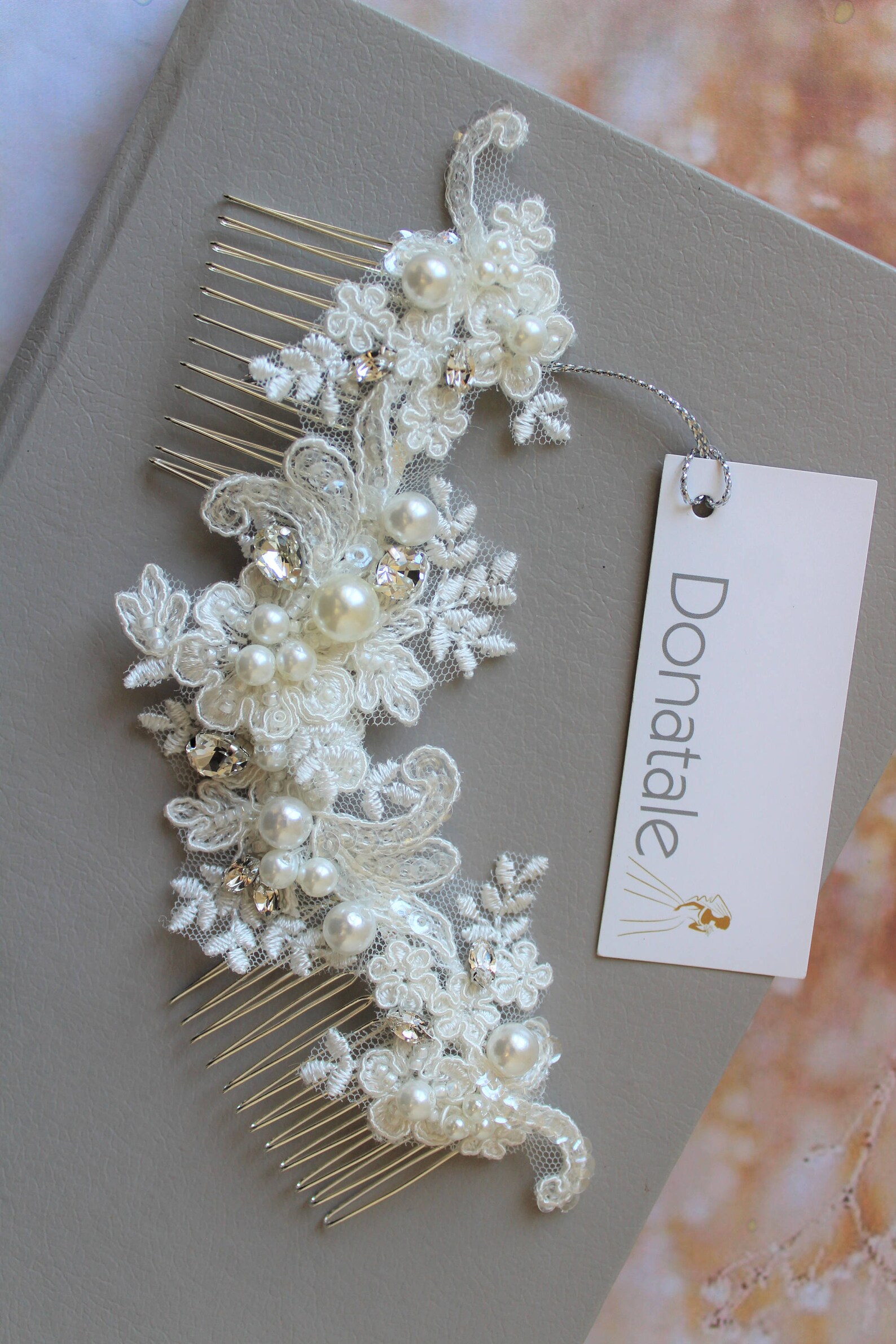 Ivory Lace Hair Comb, Bridal Hair Comb, Lace Headpiece, Bridesmaid ...