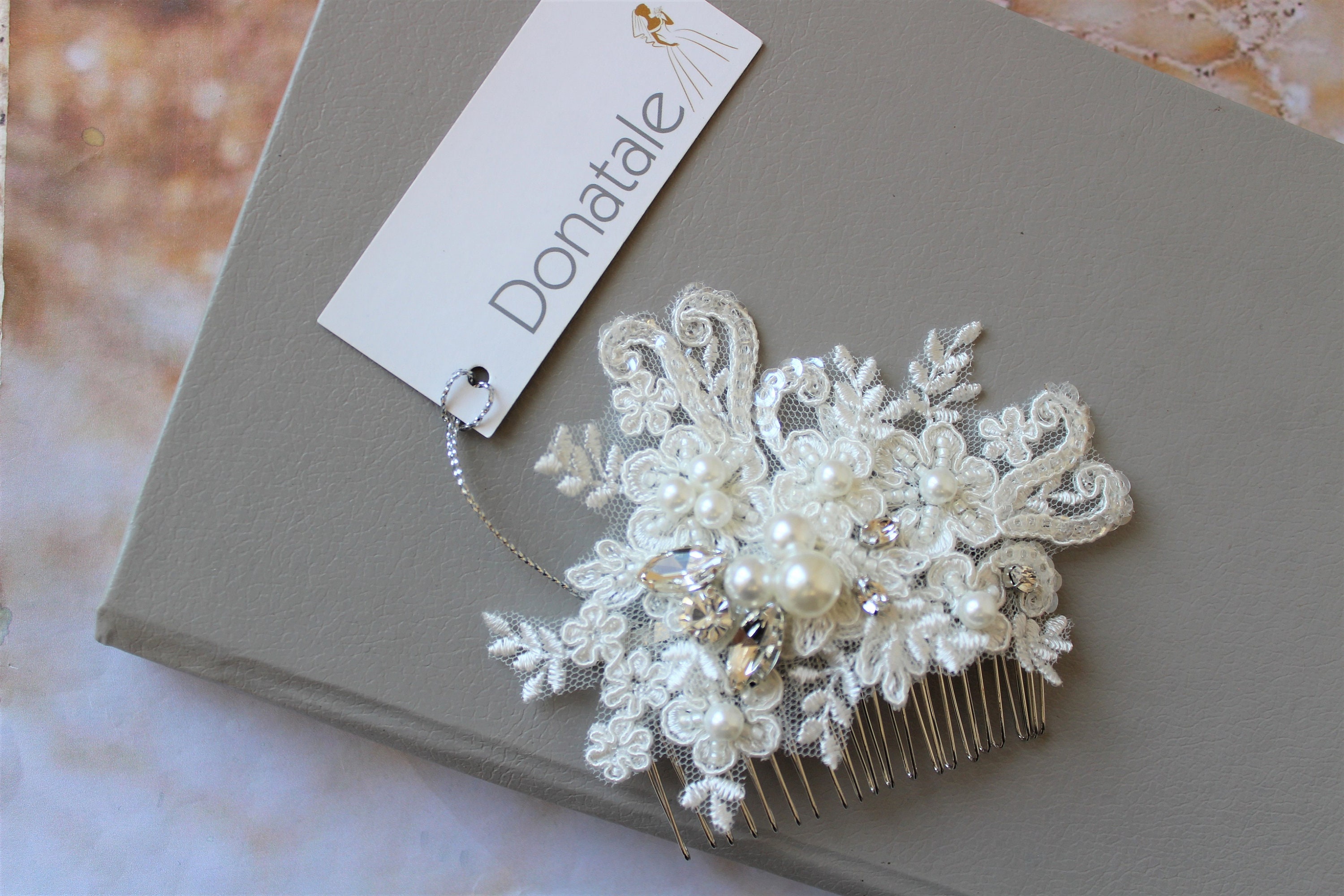 Small Lace Hair Comb Wedding Hair Comb Bridal Hair Comb - Etsy UK