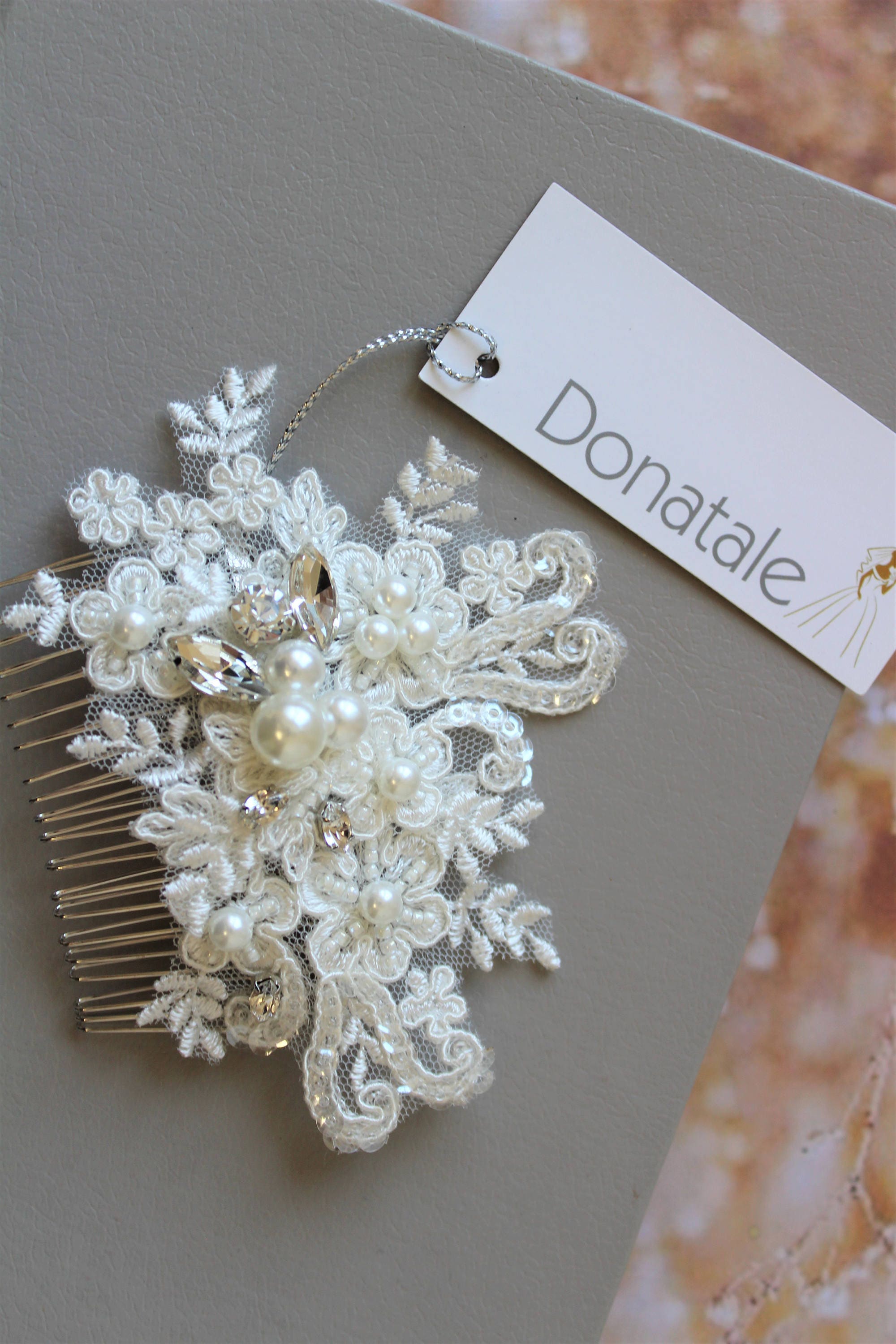 Small Lace Hair Comb Wedding Hair Comb Bridal Hair Comb - Etsy UK