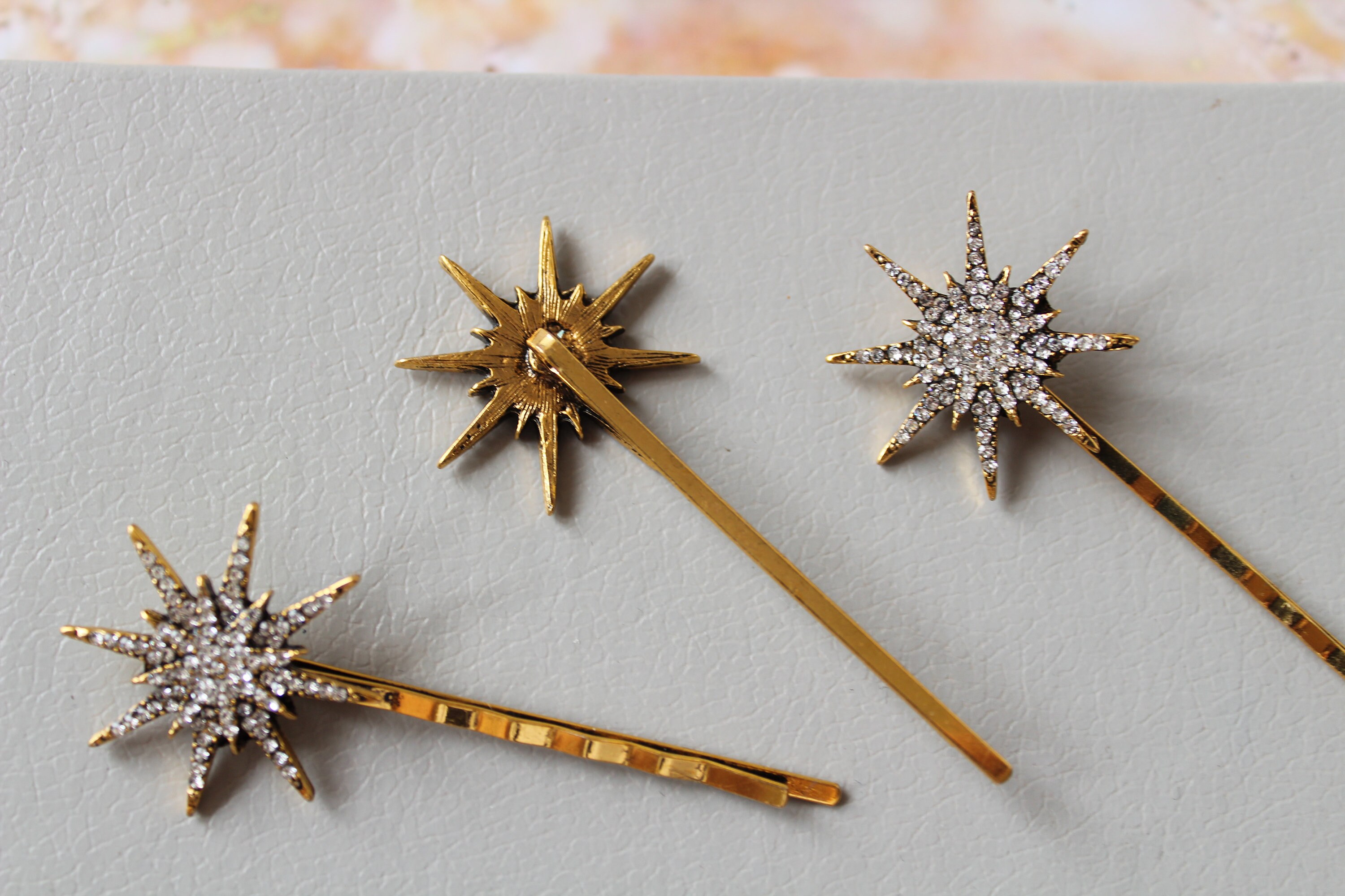 Celestial Hair pins Star Hair pins Star Hair piece Gold | Etsy