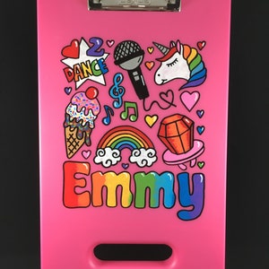 Handpainted Personalized Clipboard Case, Clipboard Case, Clipcase for ...