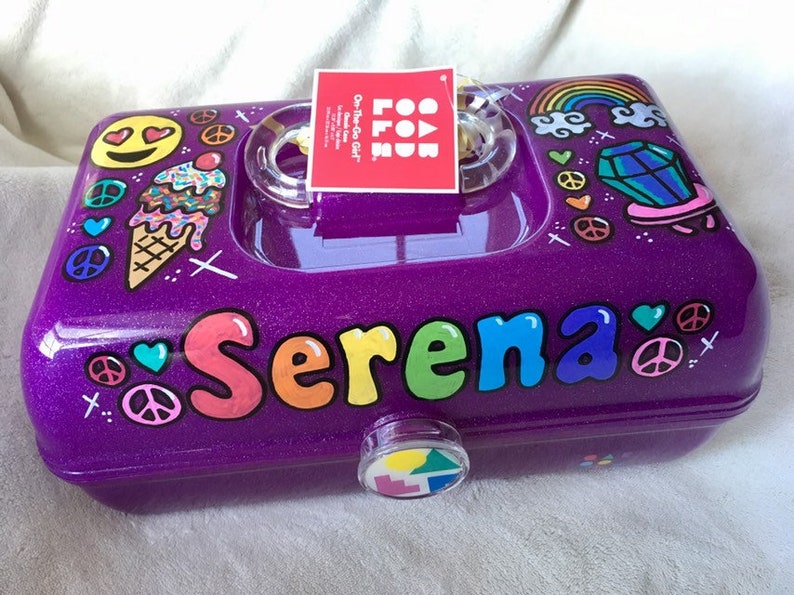 Hand-painted personalized caboodle personalized caboodles | Etsy