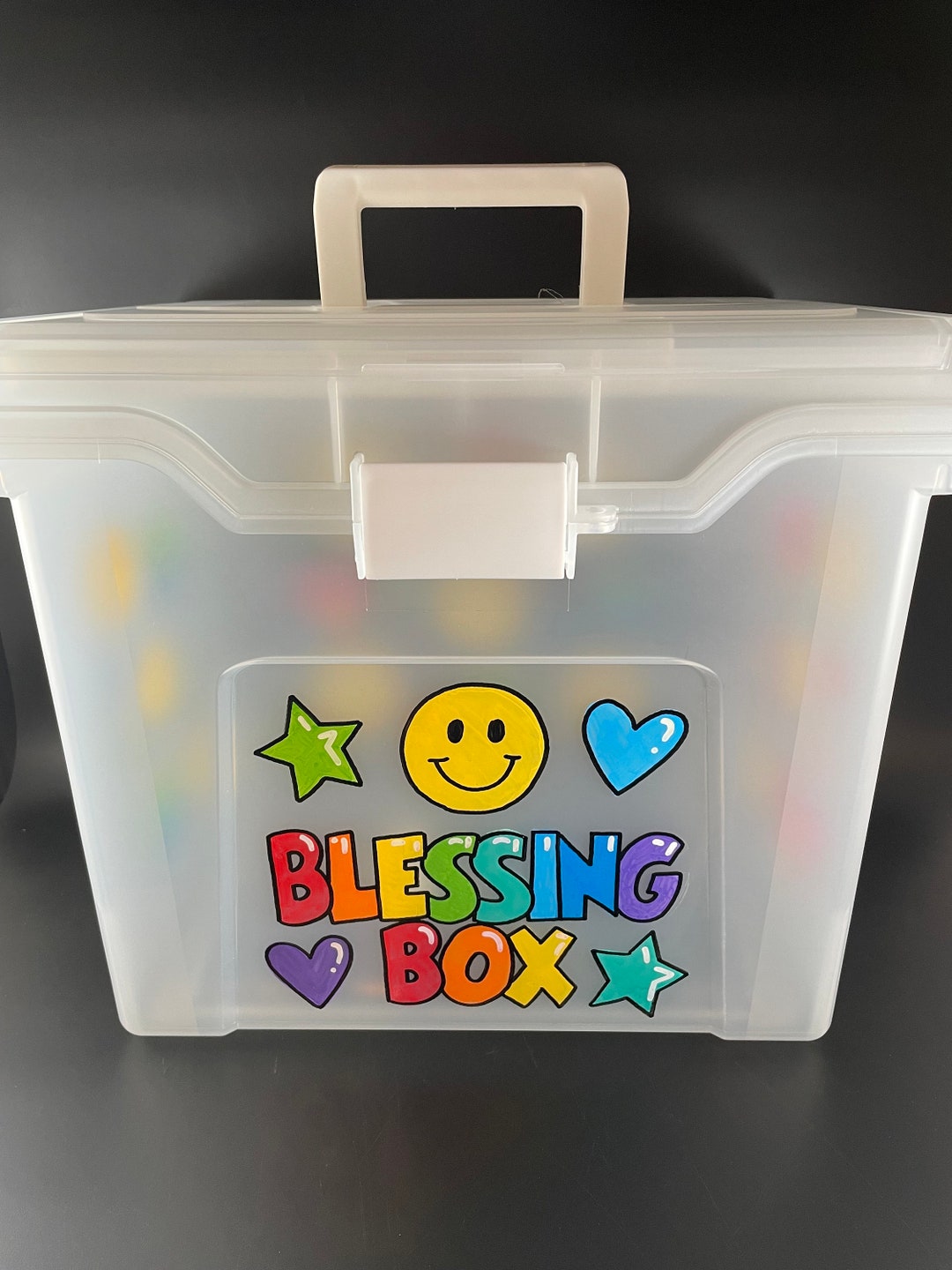 Custom Large Storage Box/file Box With Handle - Etsy